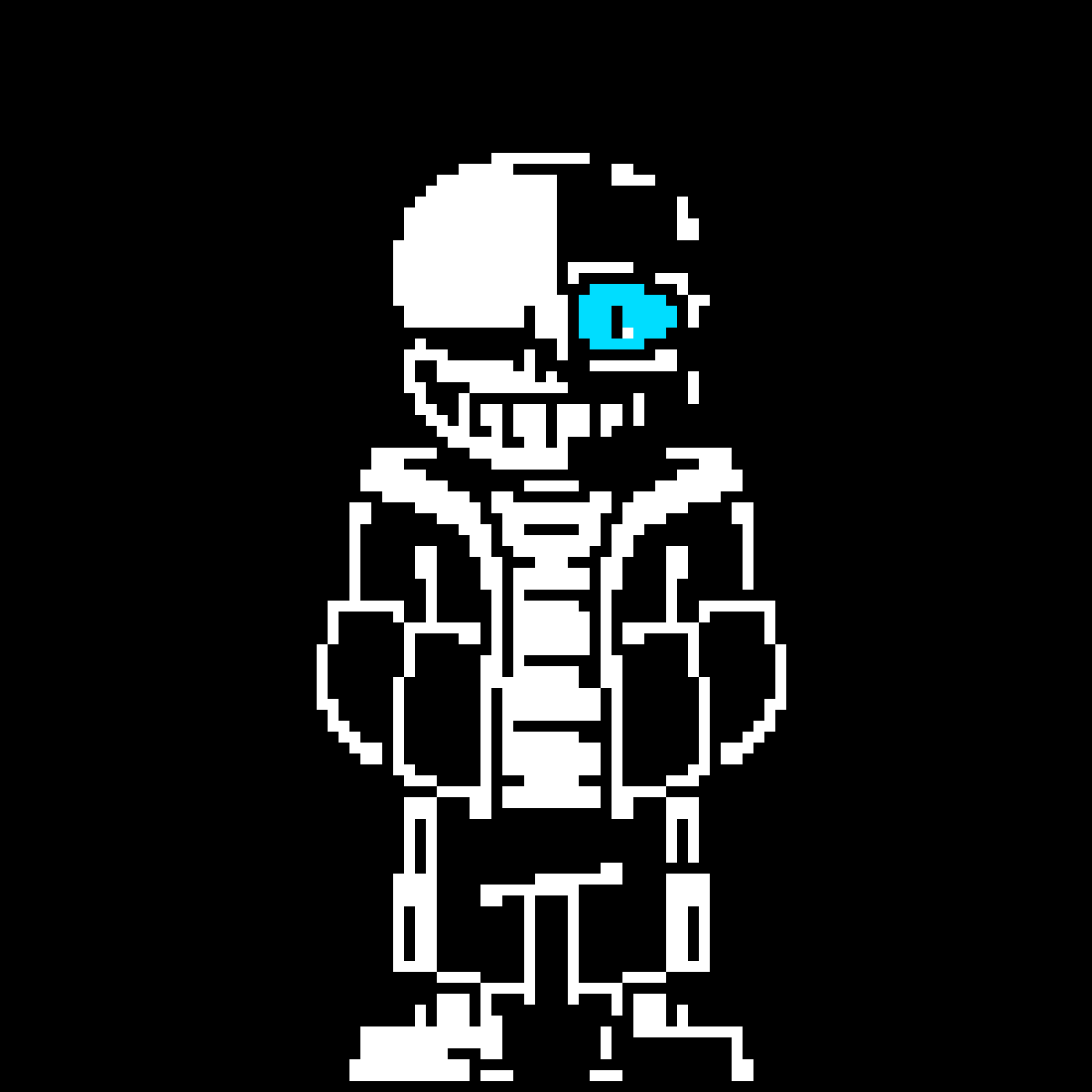 Pixilart - Hard mode Sans by HDS-sans