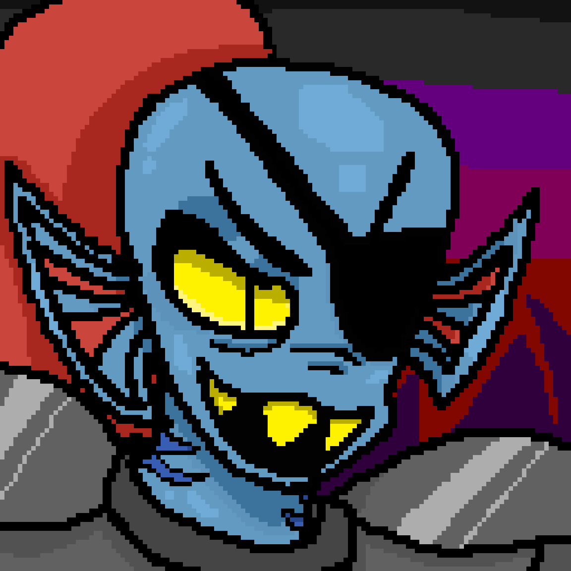 Pixilart - UNDYNE by spamletters