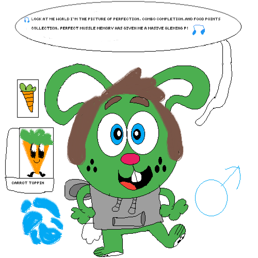 Pixilart - The Fursona Bunny base (finally his test is complete!) by ...