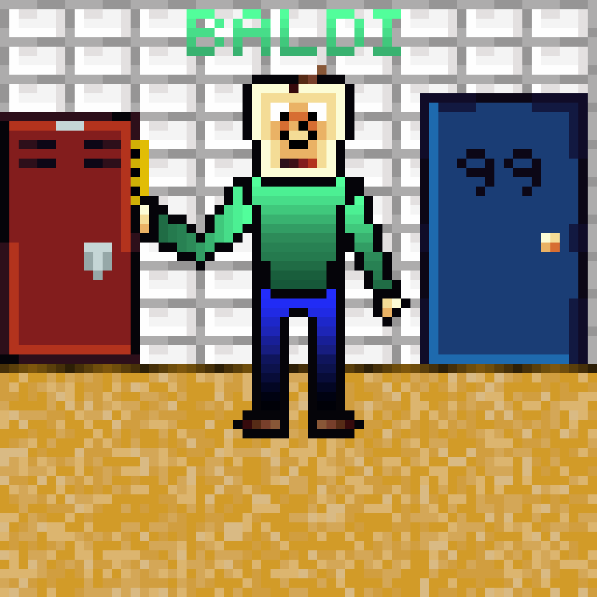 Pixilart - baldi sprite animation. by Team-Gold