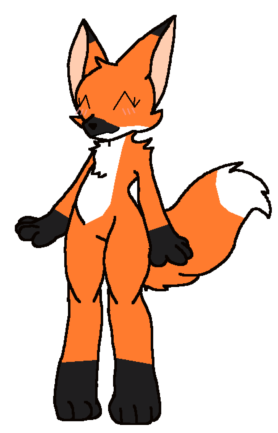 Pixilart - fursona base by lunasohn