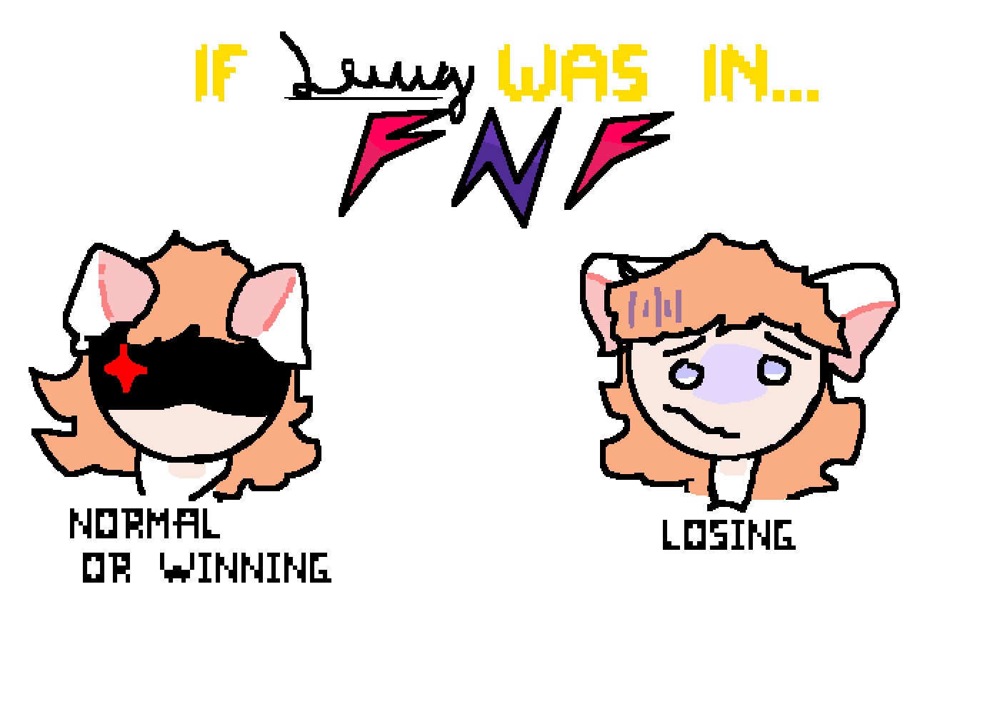 Pixilart - If You where in FNF credit to @poptart by Experiment022