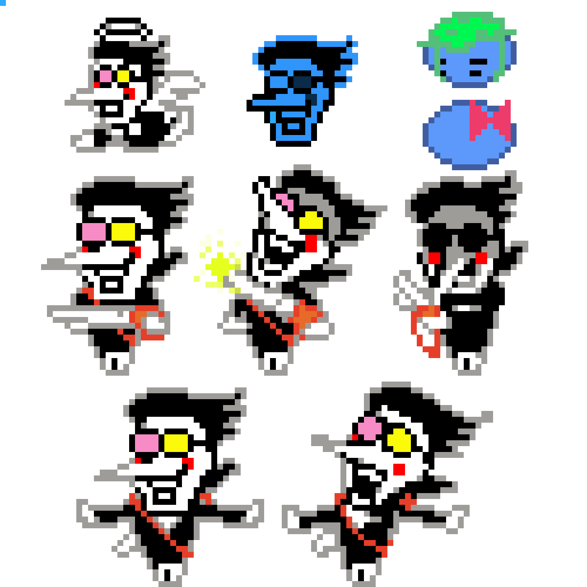 Pixilart - Spamton WITH GUN by ManOfPipis1997