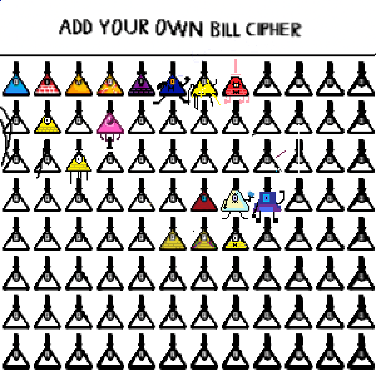 Editing Add your own Bill Cipher! [not mine!] - Free online pixel art ...