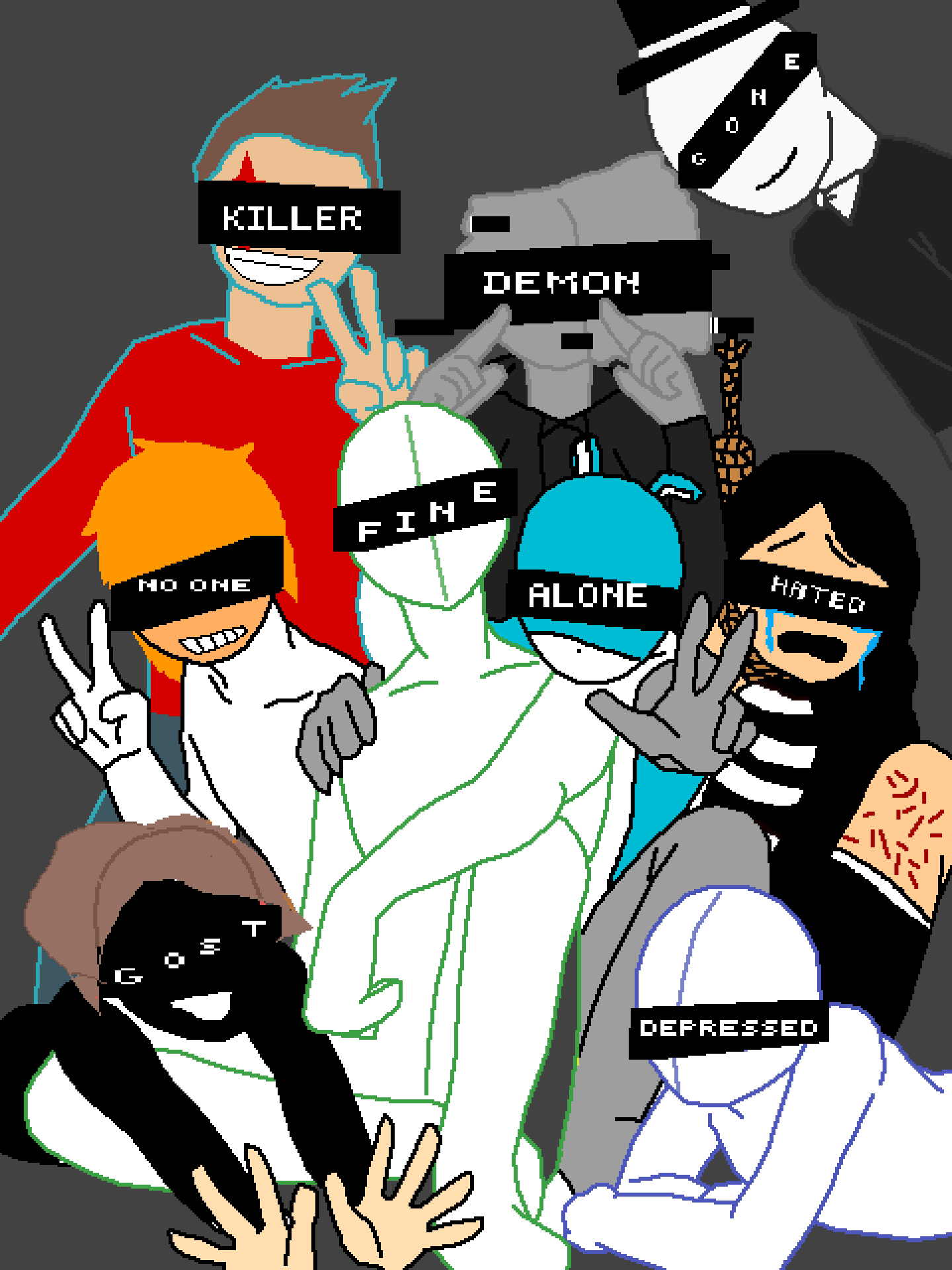 Pixilart - Mines the hated one by demonguy