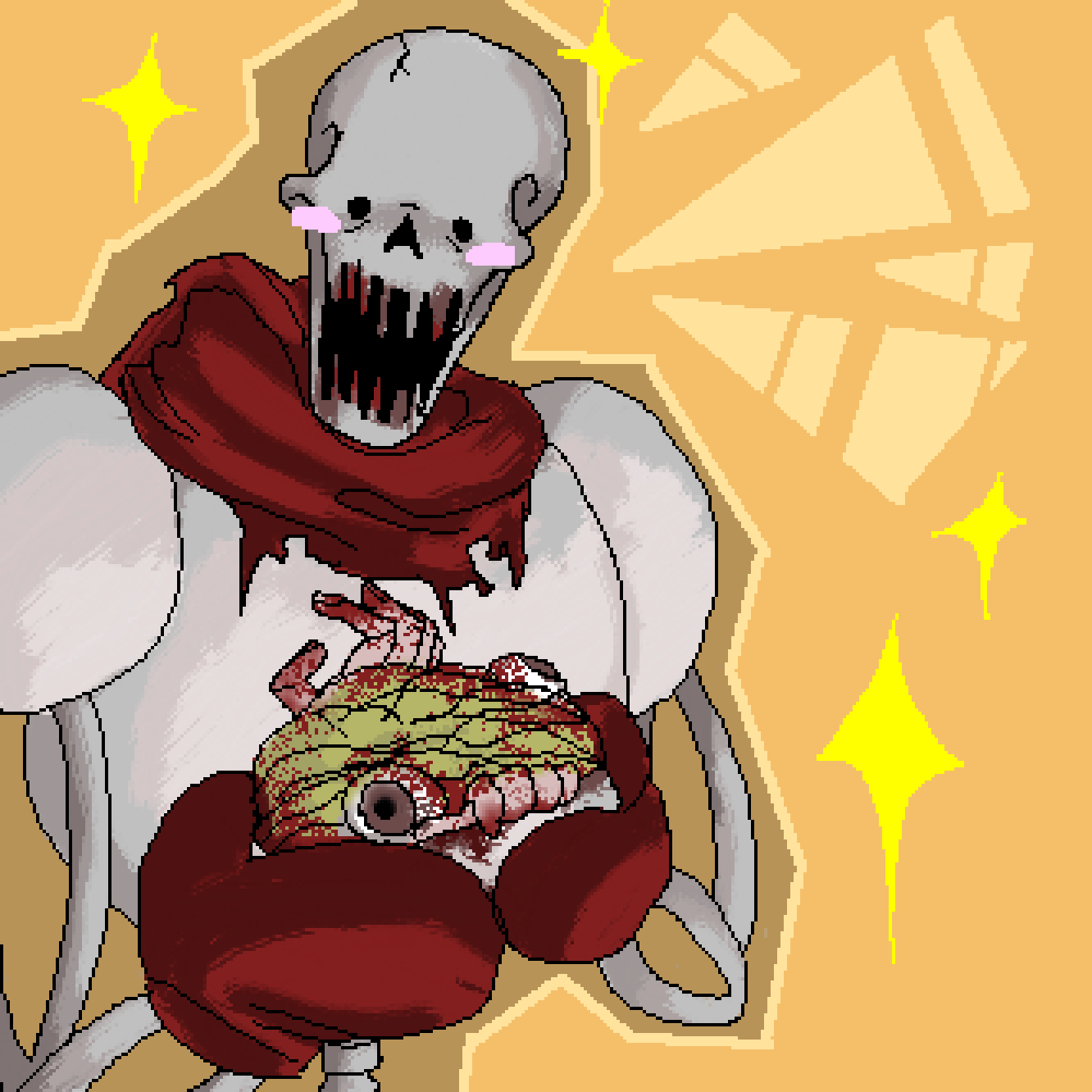 Pixilart - Horror Papyrus by CaptainGOOBY