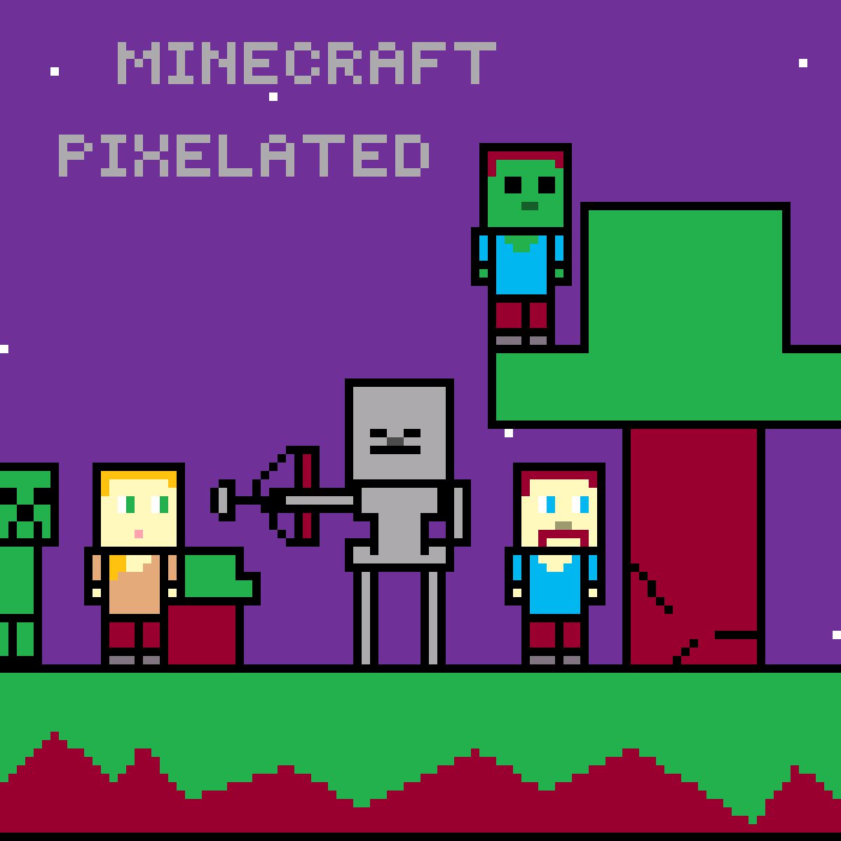 Pixilart - Pixelated Minecraft by TheShark0402