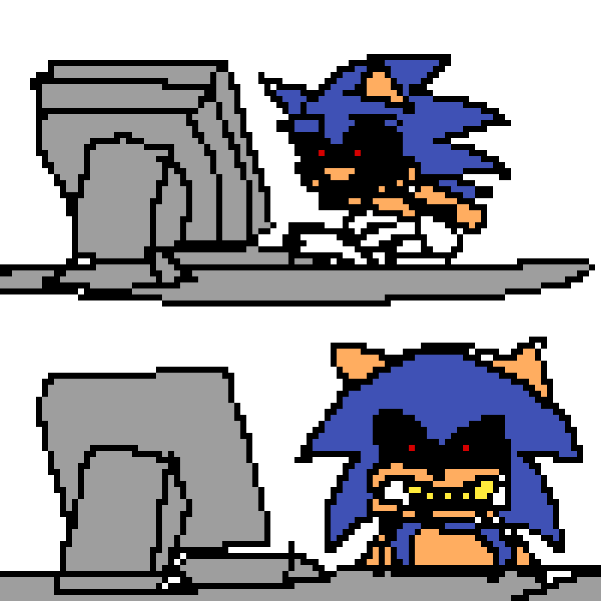 Pixilart - Sonic EXE Meme Template by SonicFast1991