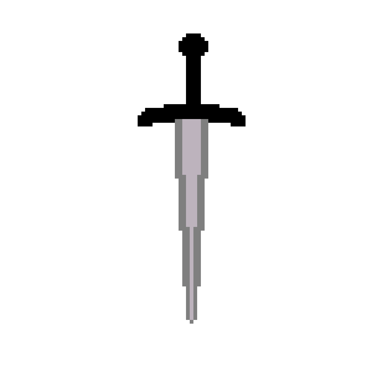 Pixilart - Black-Hilted-Excalibur-Sword by Topdog