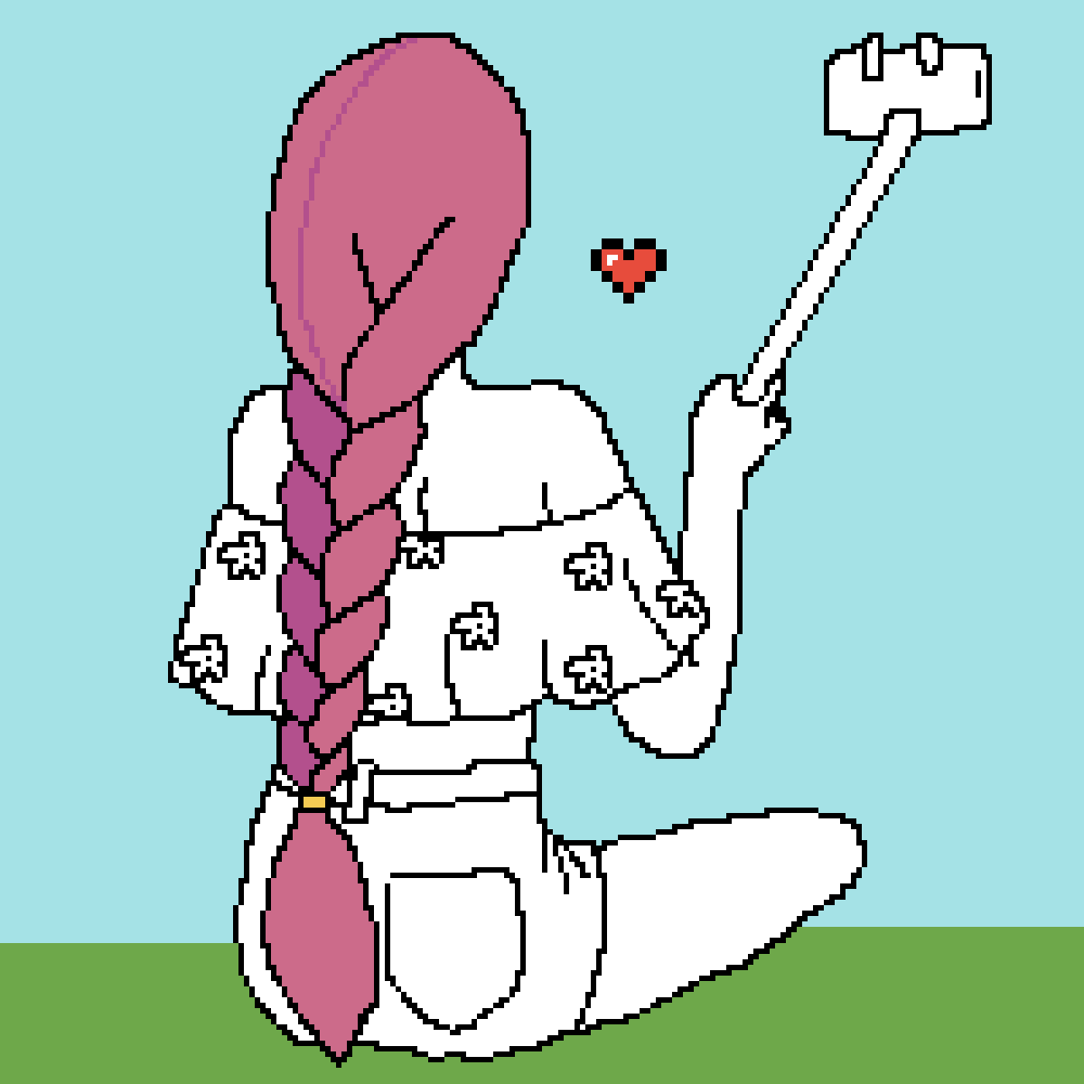 Pixilart - Selfie Girl Base by Crow-Creations