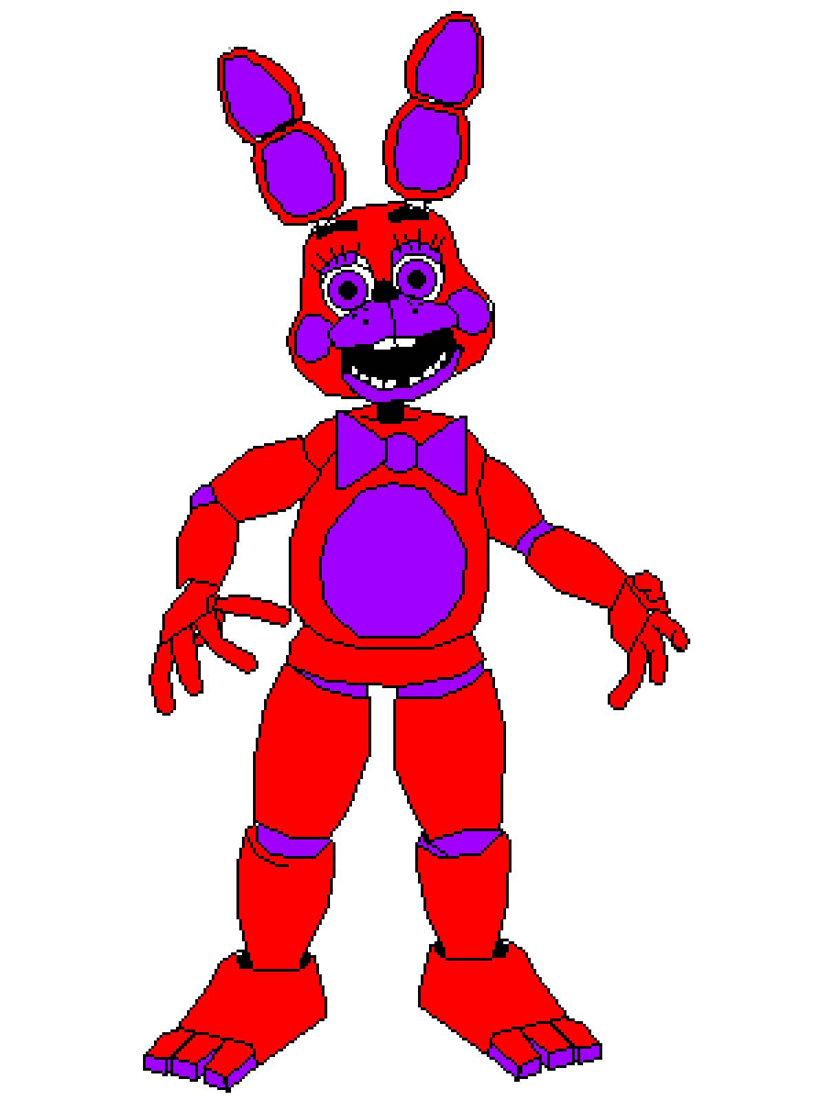 Pixilart - toy bonnie base by fallen-galaxy