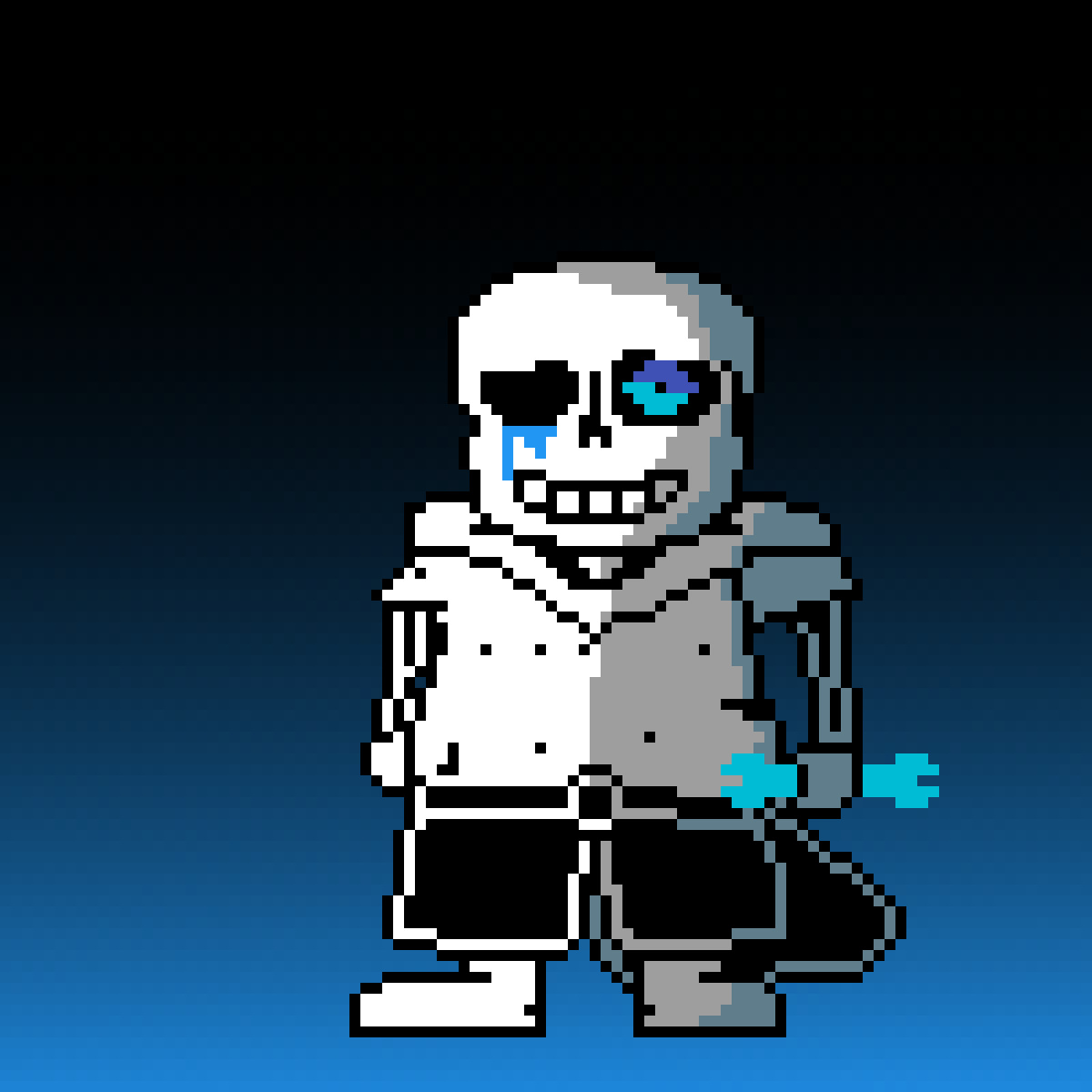 Pixilart - Distrust sans by EnderuZ