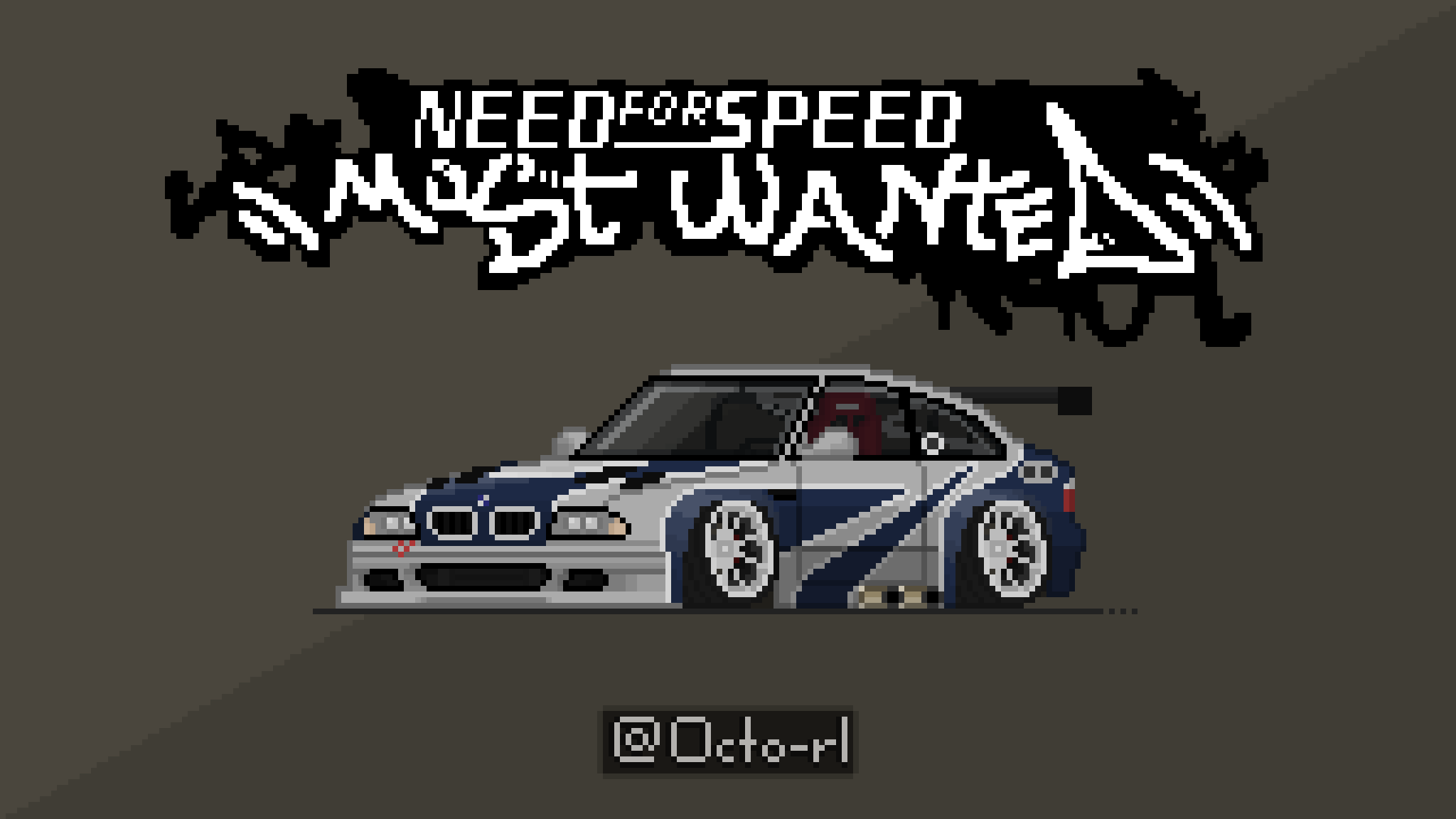 Pixilart - Need For Speed Most Wanted BMW M3 GTR by Octo-rl