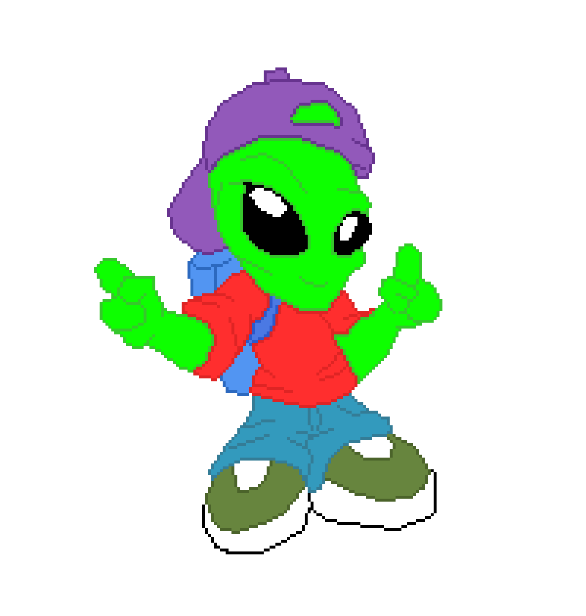Pixilart - y2k alien by Pixel0cean