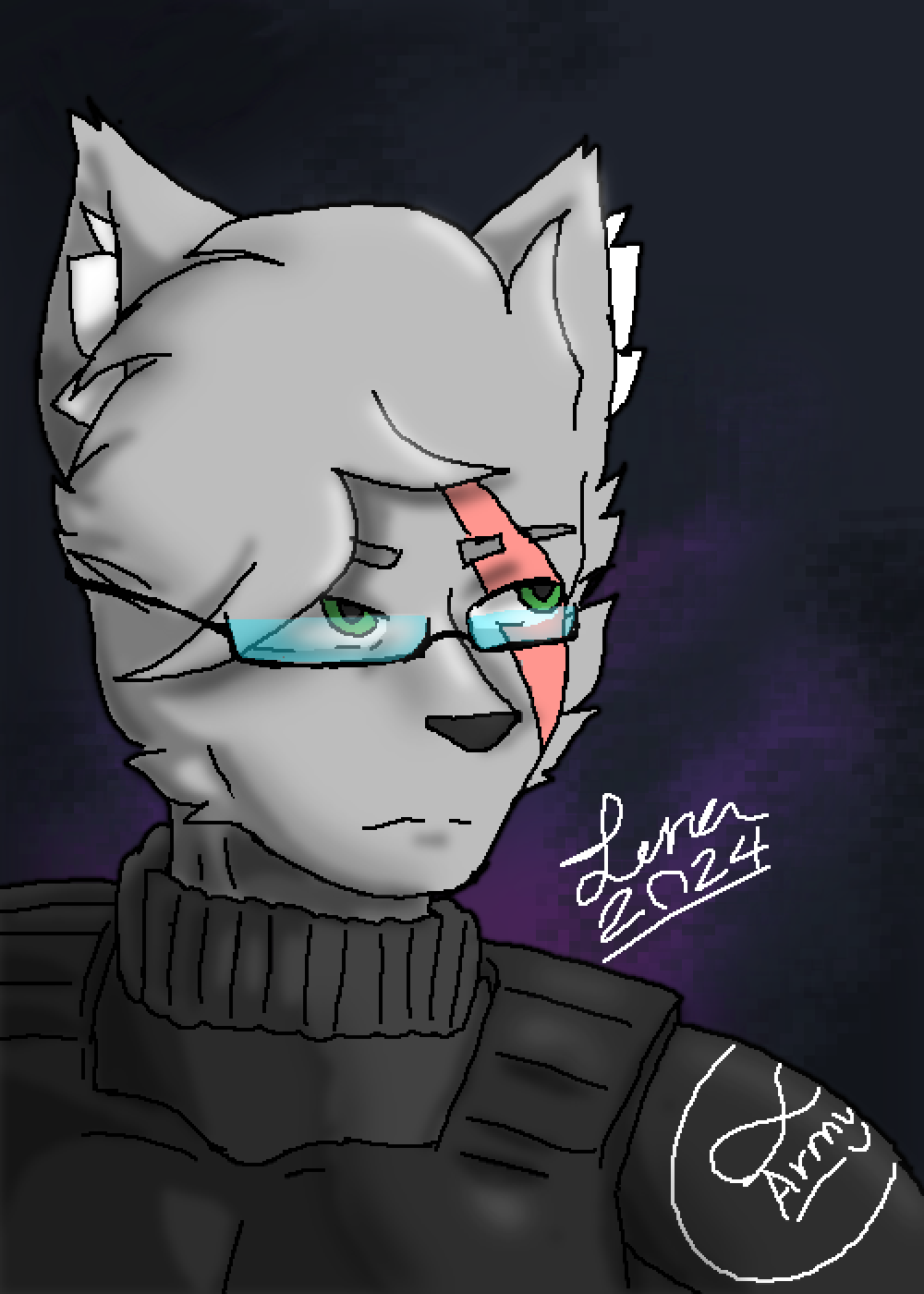 Pixilart - Commander grey by Lunalight-wolf