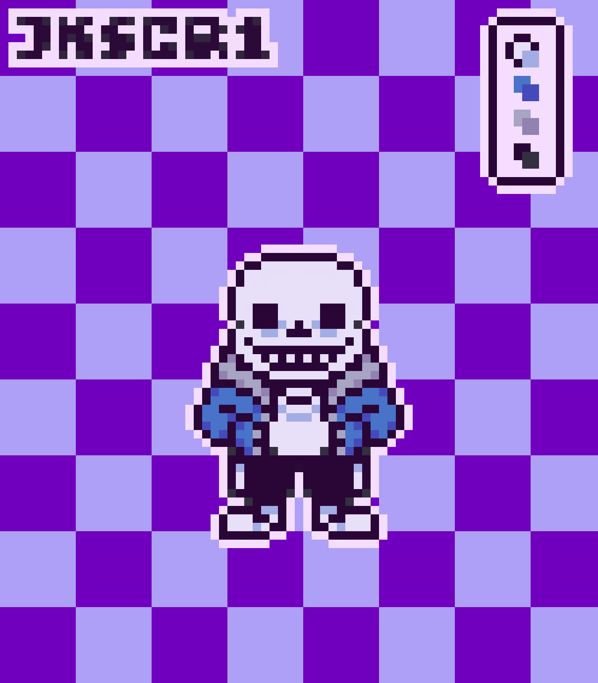 Pixilart - Sans overworld sprite by Jackscratcher