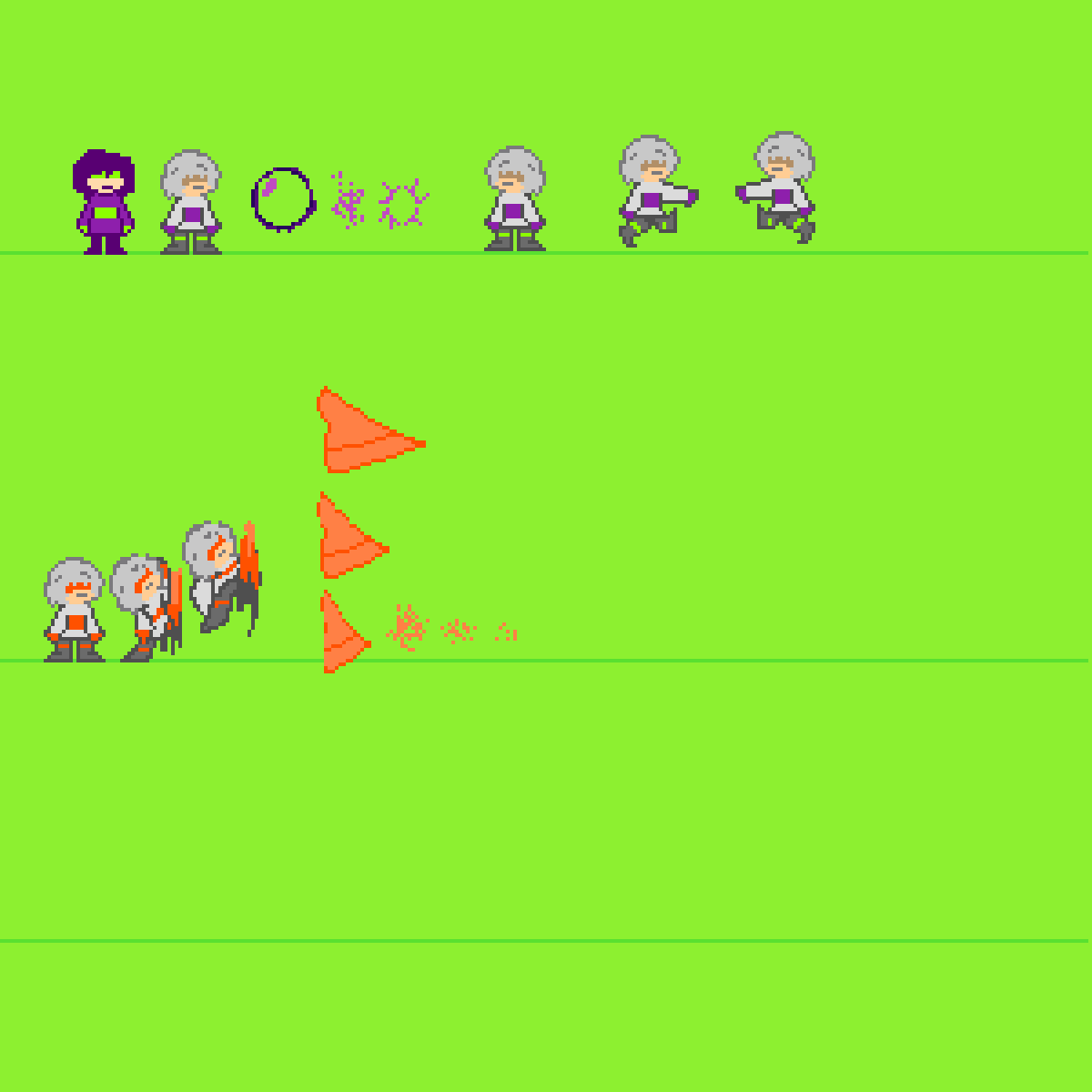 Pixilart - Poison Bubble Grey and Karate by Cosmogos