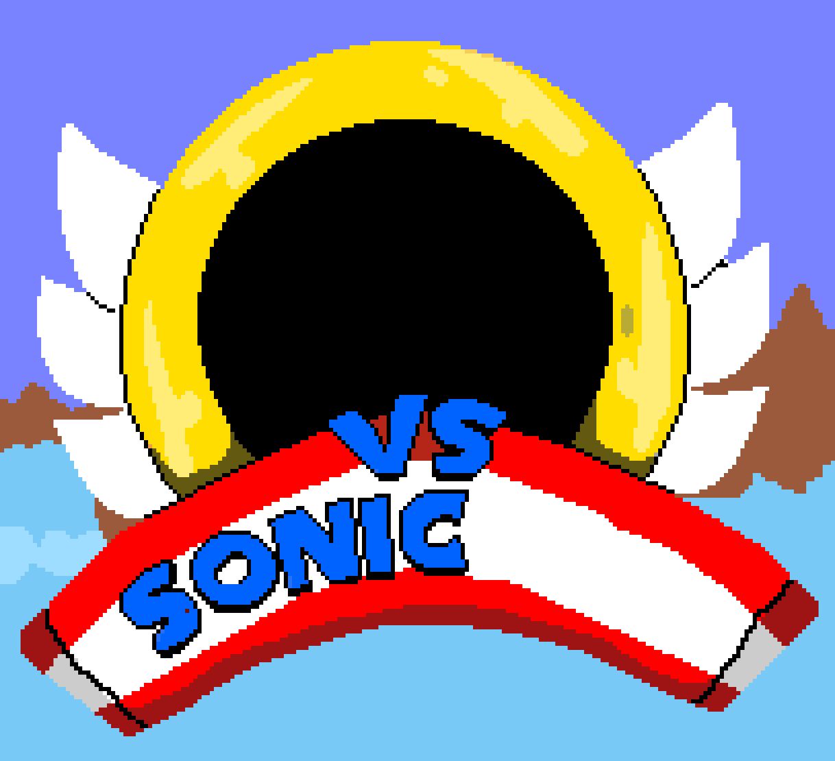 Pixilart - Old Sonic not EXE logo Base by Shadway