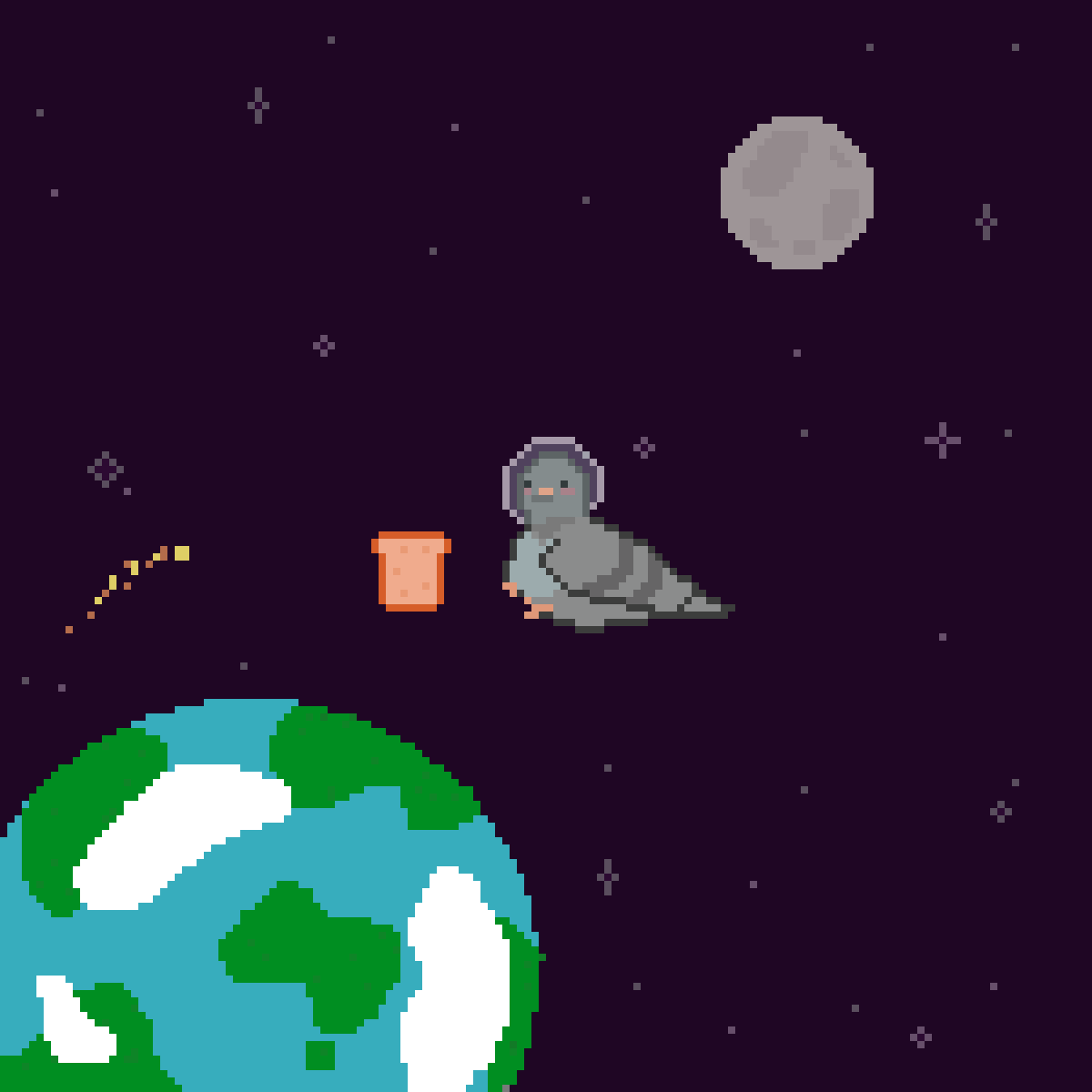 Pixilart - SPACE PIGEON! by NotPariss