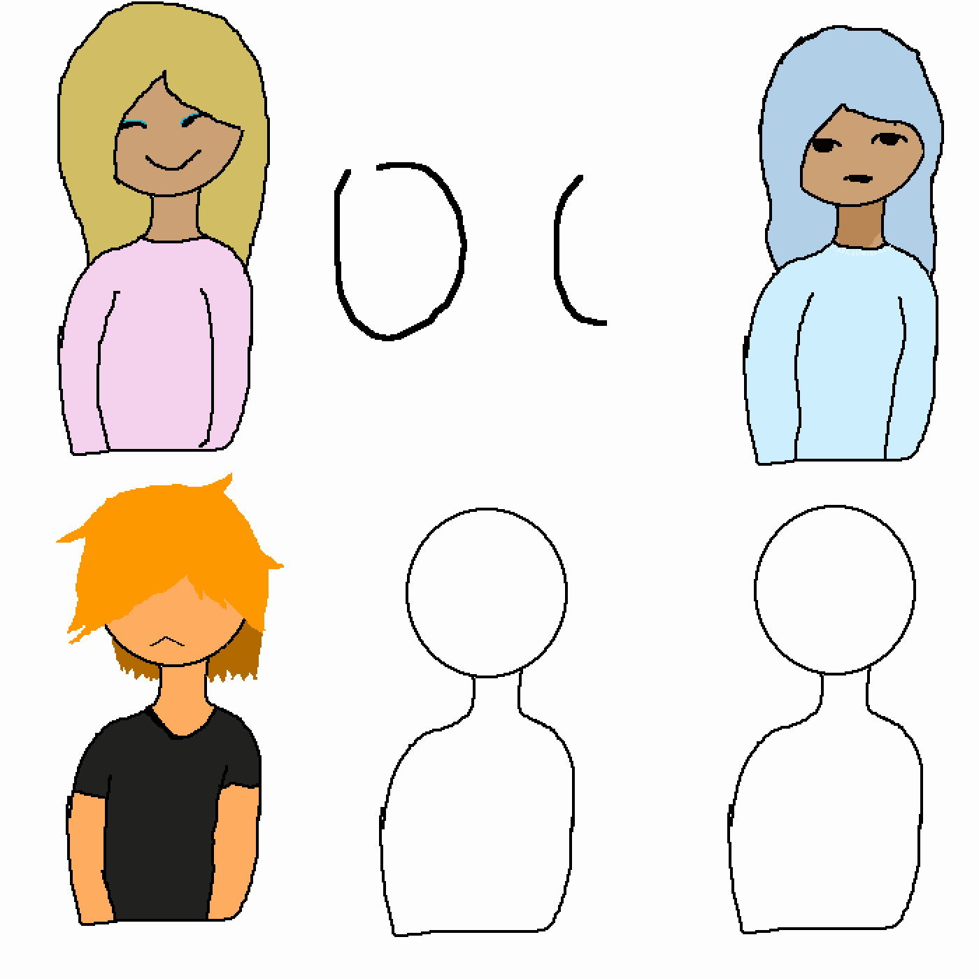 Pixilart - OC base thing by demonguy