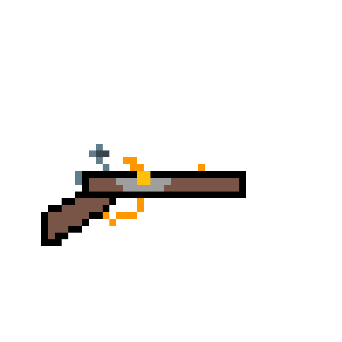 Pixilart - flintlock pistol by glitchedguy042