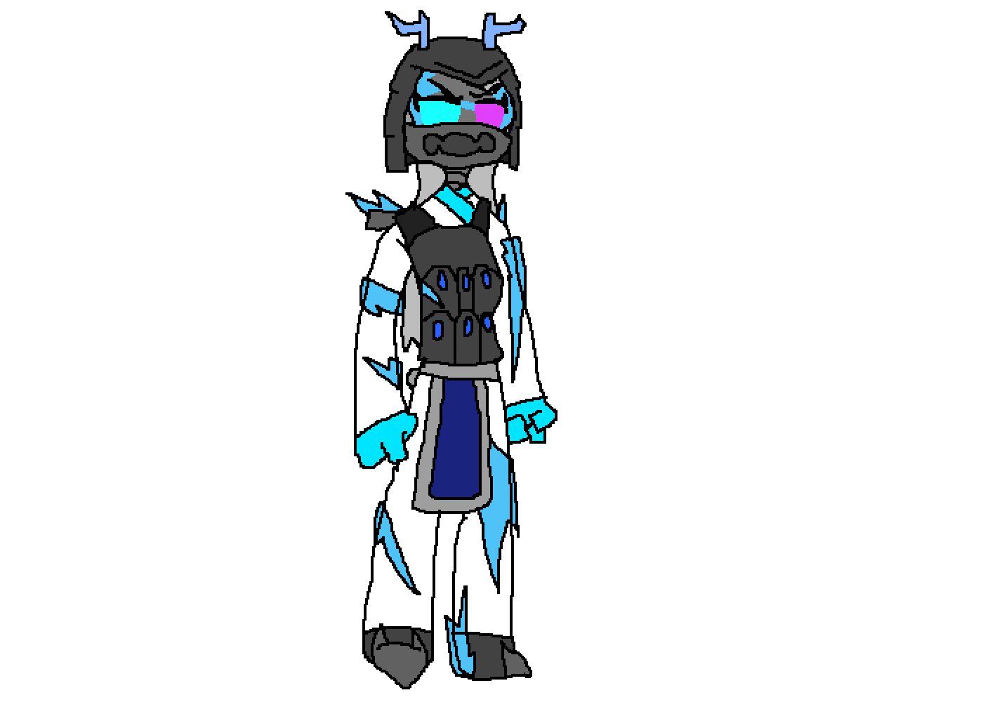 Pixilart - Ninjago Nix Ice Emperor by A-fox-named-nix