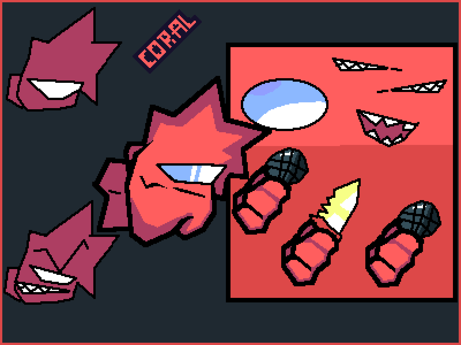 Pixilart - Coral Sprite Sheet by GlicthedGames