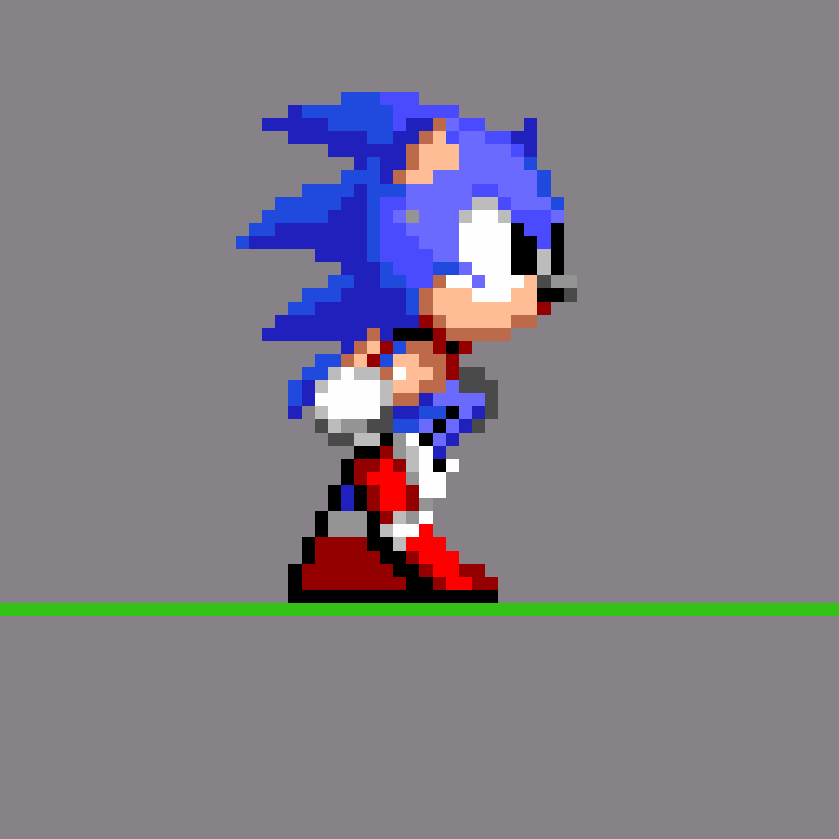 Pixilart - Sonic 2 walk cycle with extra frames. by Chris-oc
