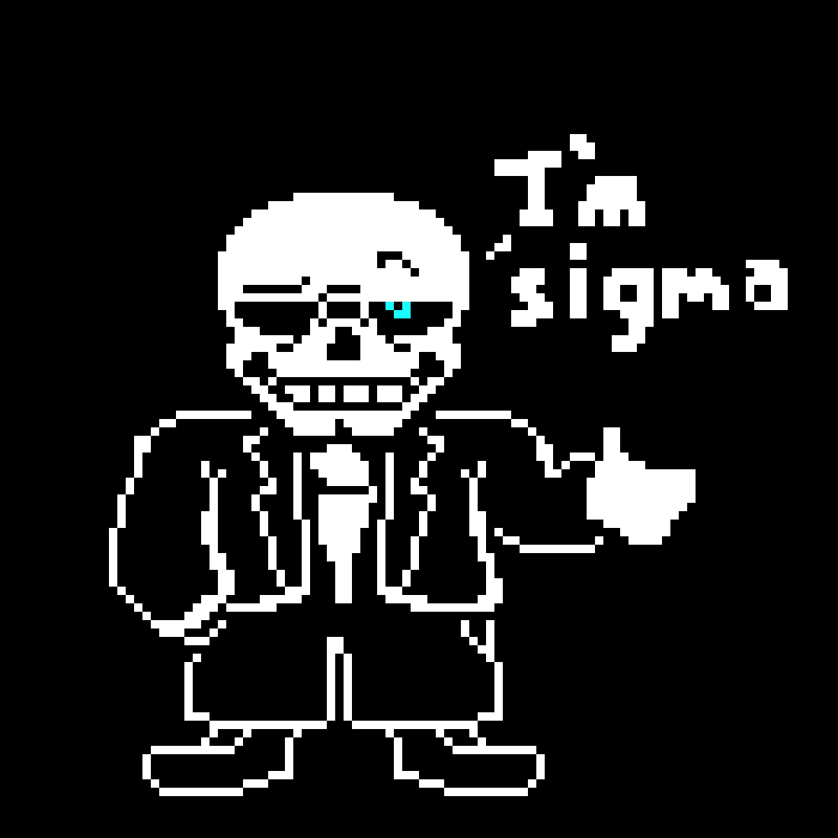 Pixilart - sigma Sans by negativetale