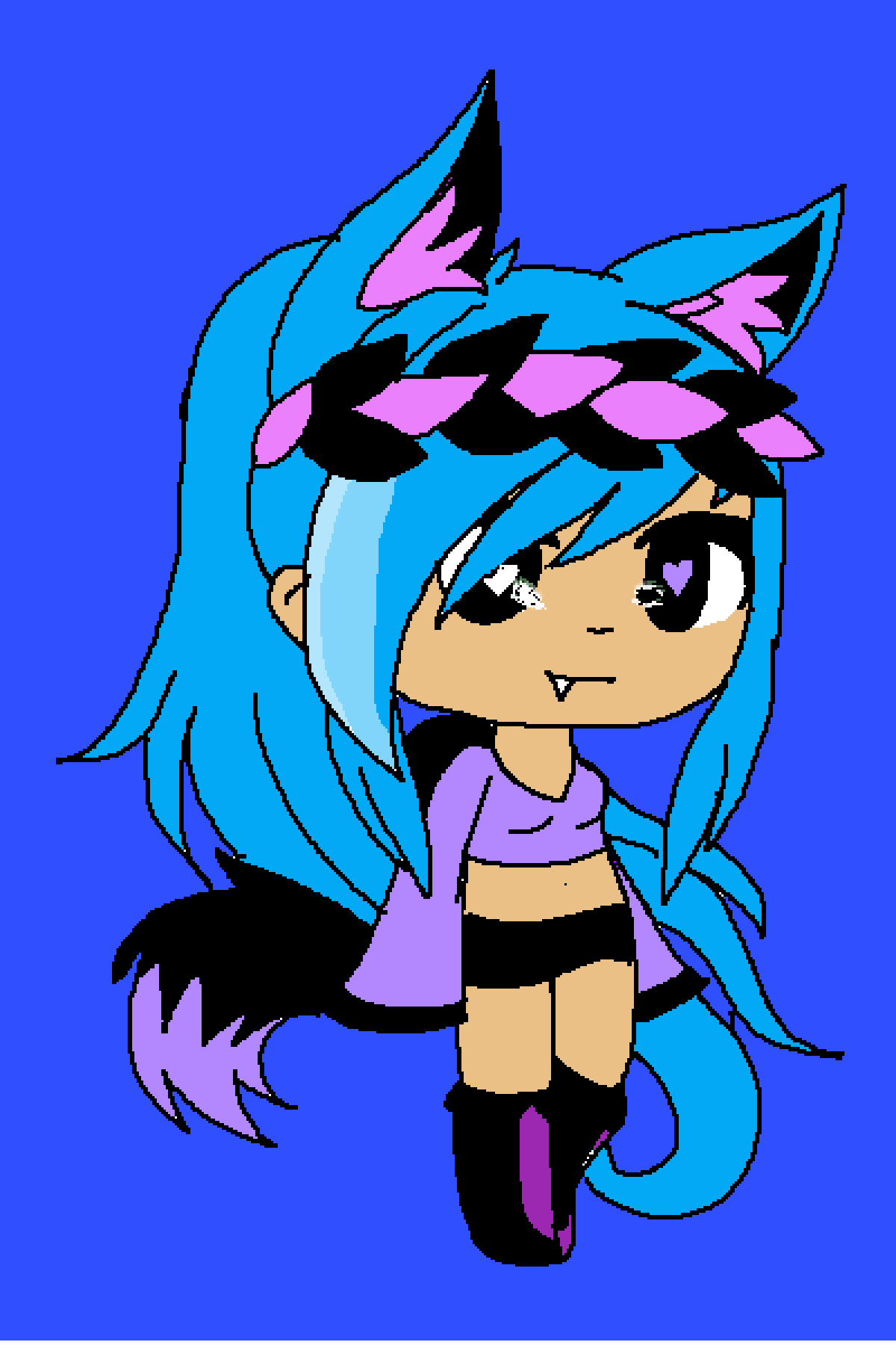 Pixilart - evil gacha wolf girl by Jadeasu-so-u
