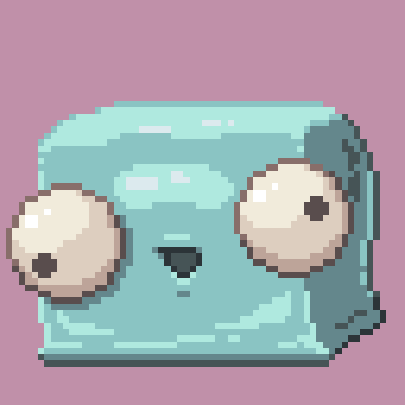 Pixilart - Slime Cube by Raezer