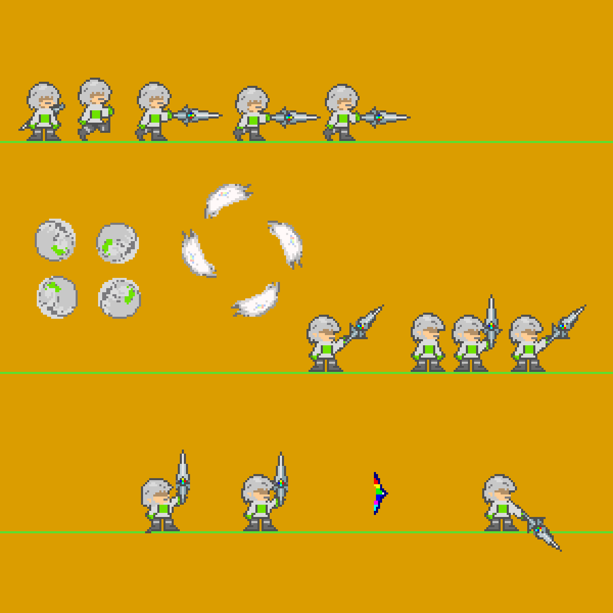 Pixilart - Grey Sword Sprites by Cosmogos