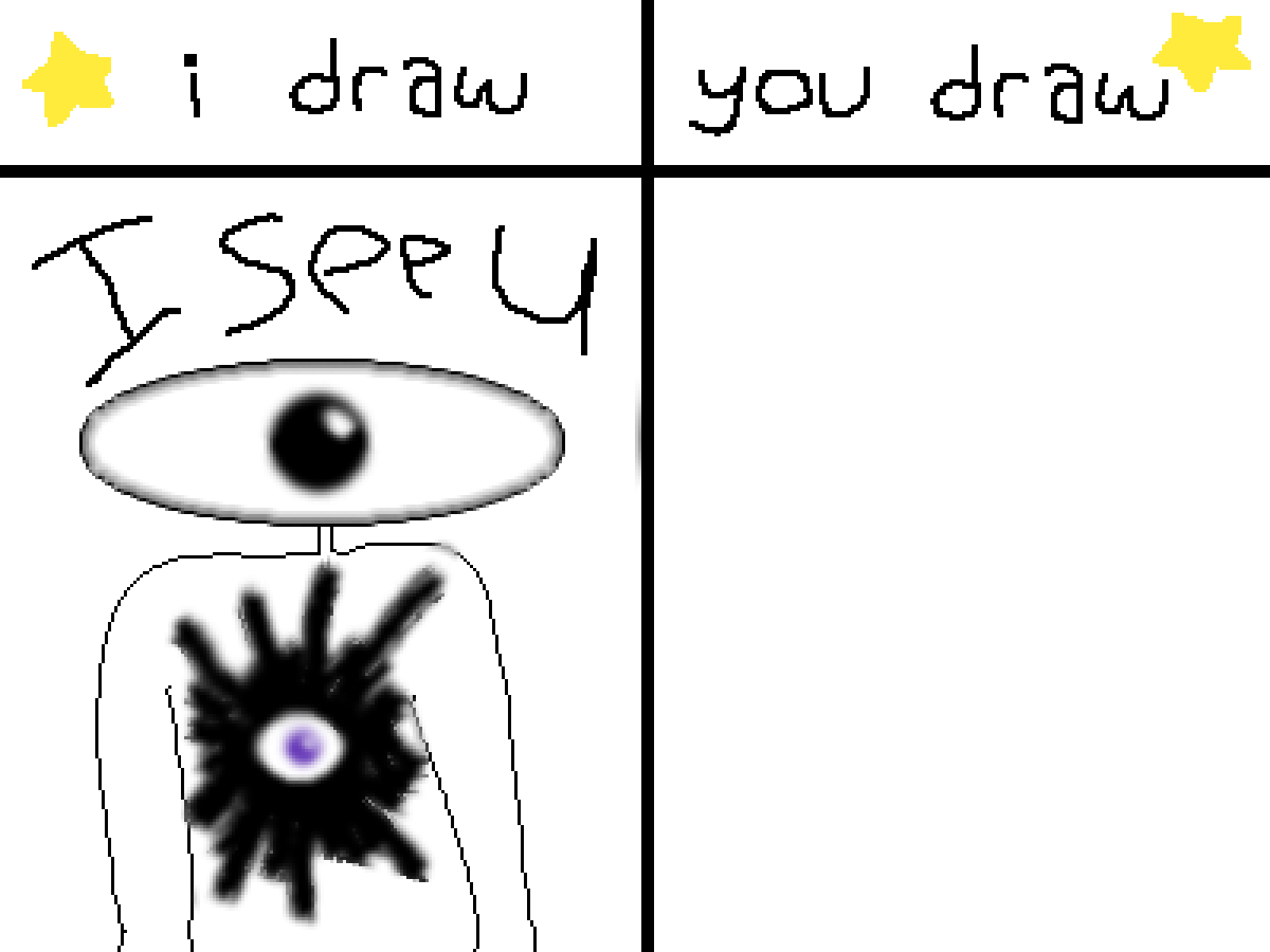 Pixilart - I Draw, You Draw (the watcher) by HajimeNagumo9