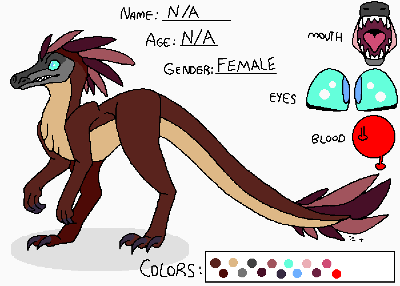 Pixilart - Dino Run Art | The Troodon (Female Versions) by The-Legend-One
