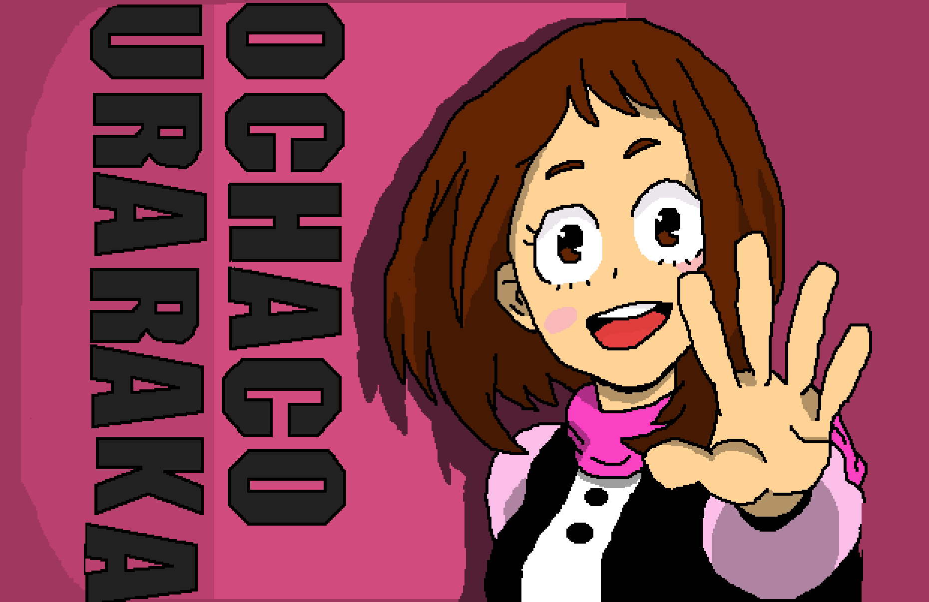 Pixilart - Ochaco Uraraka Base by timetodraw