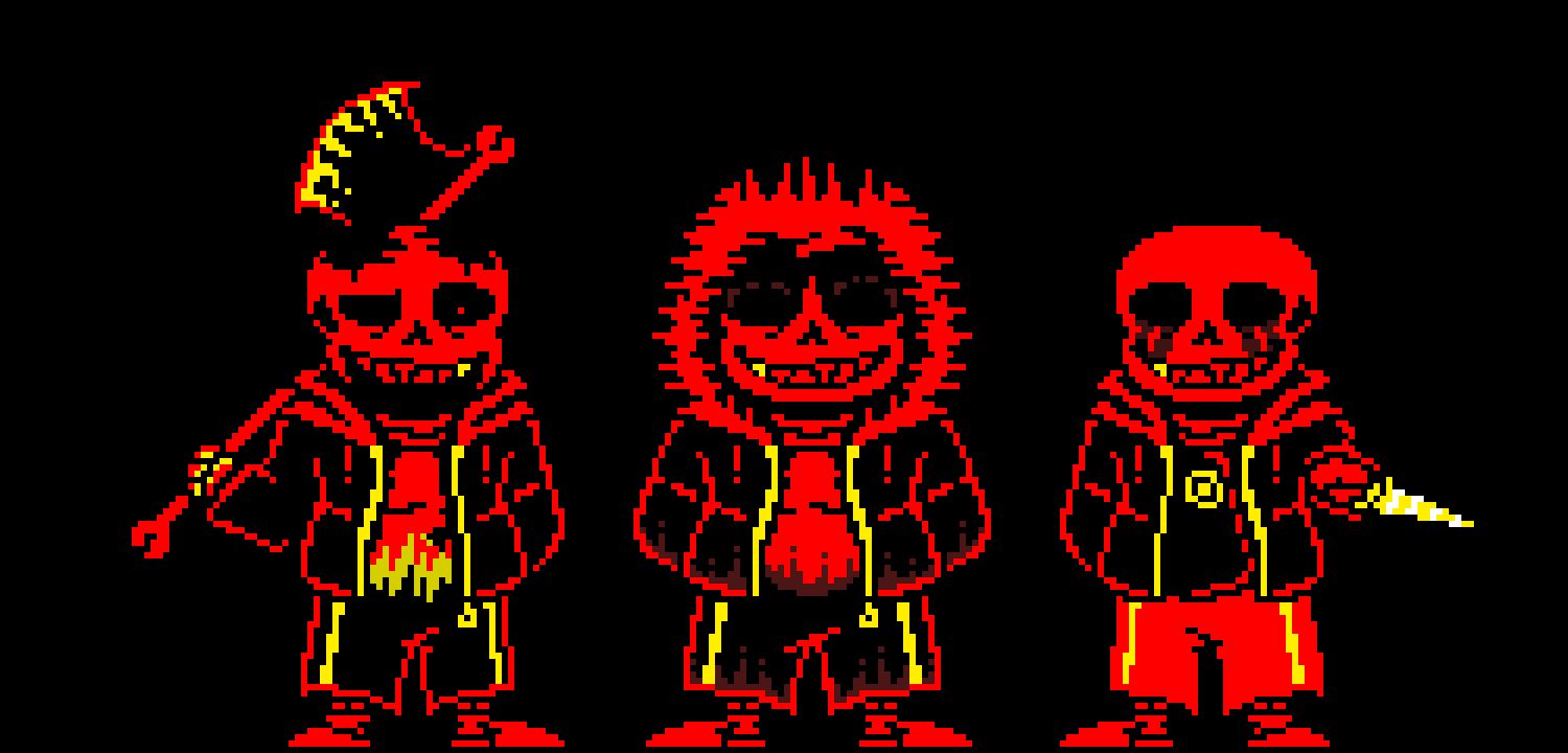 Pixilart - Fell Murder TIme Trio by HDS-sans