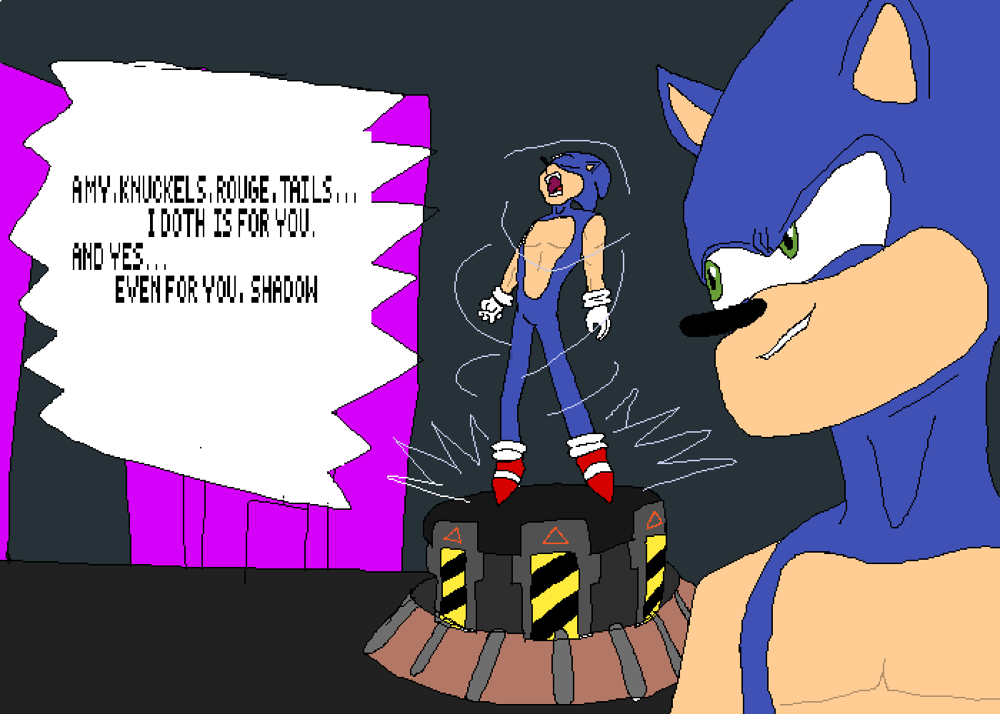 Pixilart - sonic´ś Sacrifice? by Diavolo-tails