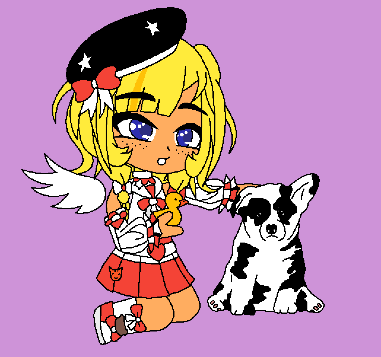 Pixilart - Gacha Girl Sitting Base~ by galixygurl35