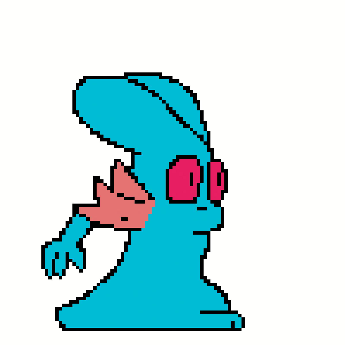 Pixilart - Rivulet Angry Idle by A-Red-Fox