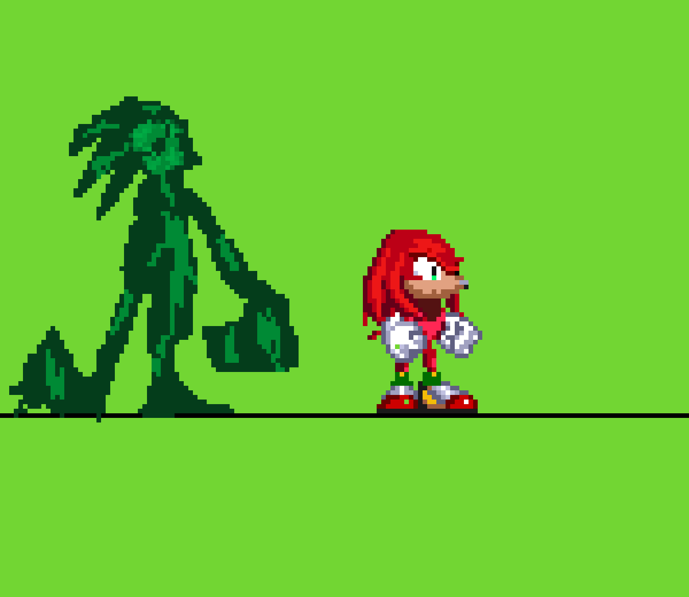 Pixilart - Gamebreaker Knuckles mix by Cosmogos