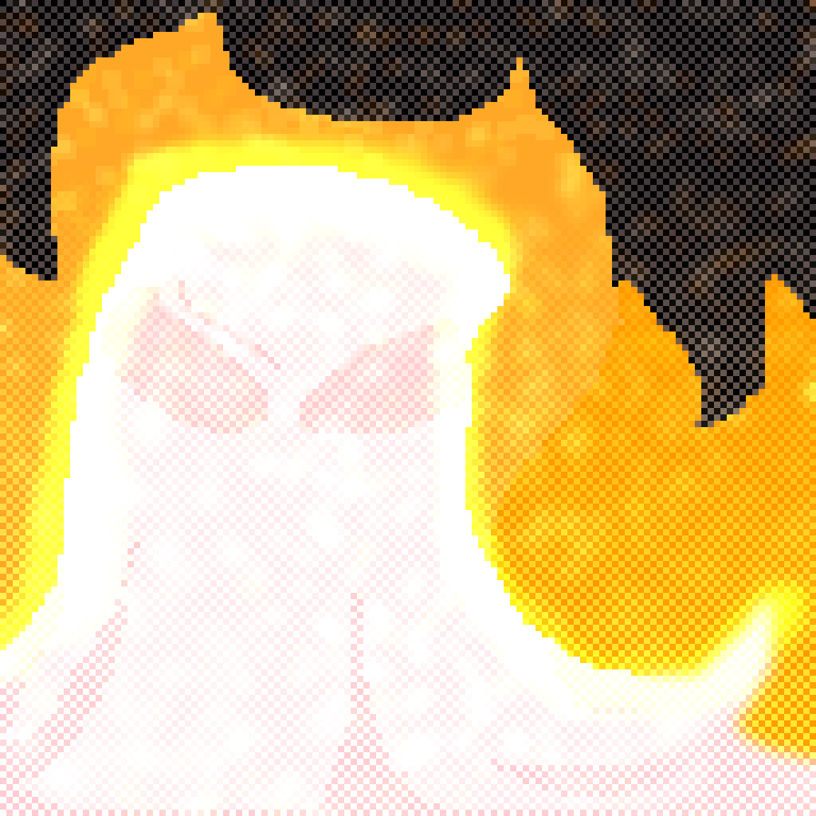 Pixilart - Flame Ghost by TrioThemselves