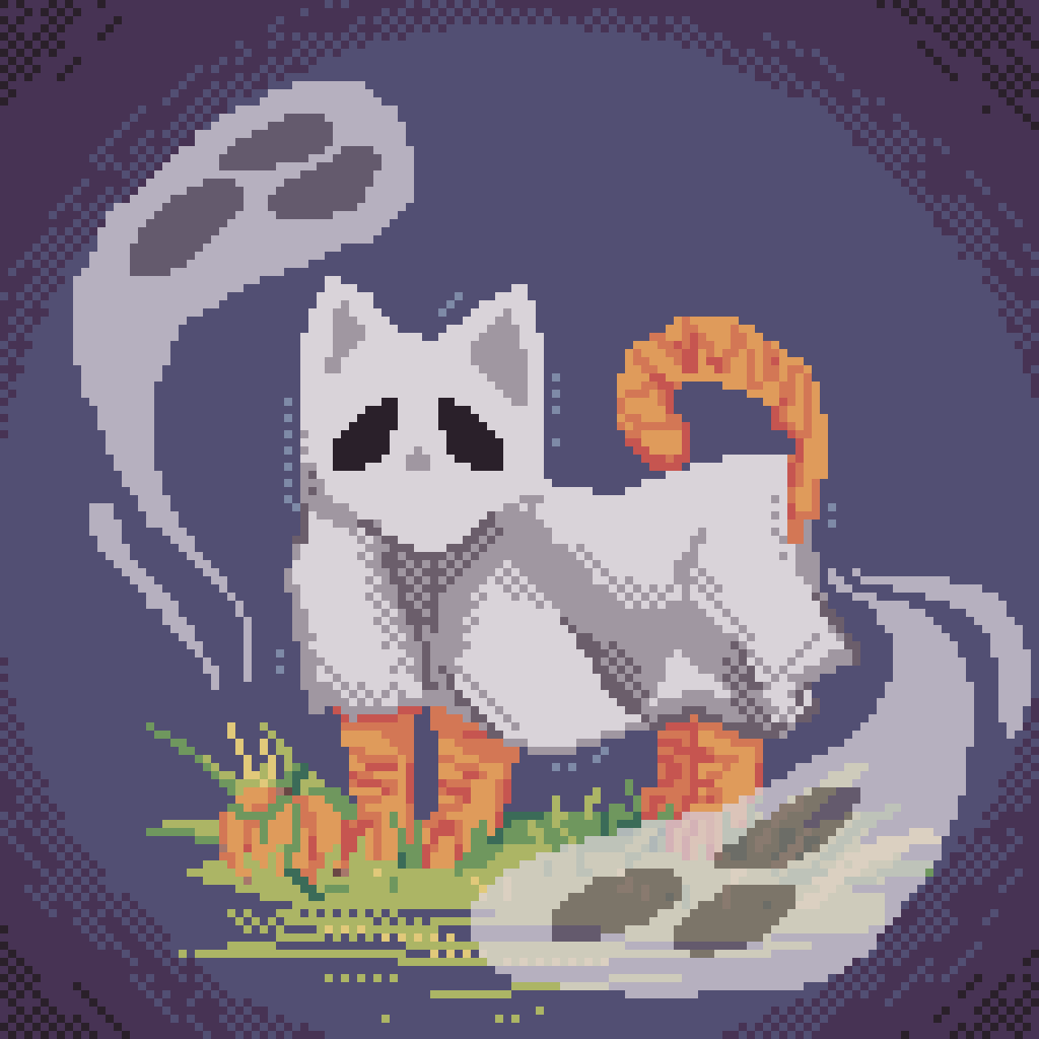 Pixilart - ghost cat by TheeChld
