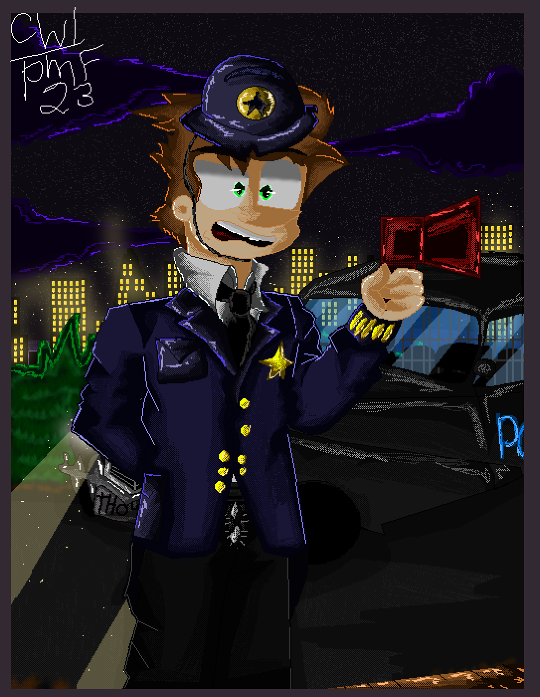 Pixilart - Listen up Officers! redraw by Crystalwater1