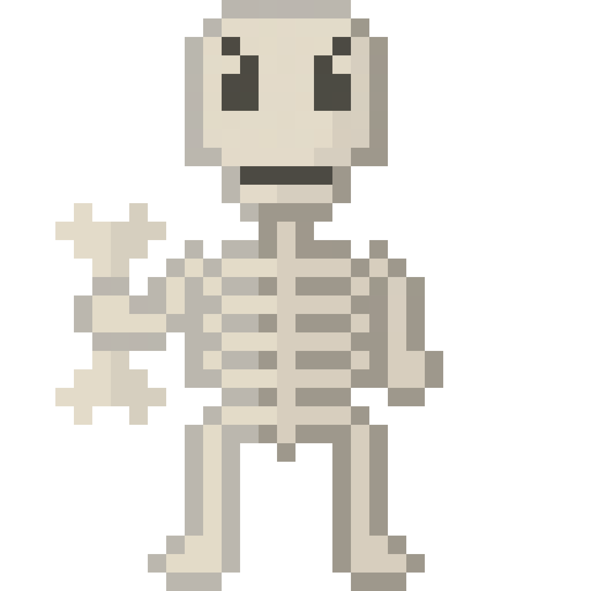 Pixilart - Bone Throwing Skeleton by LeeCloud27