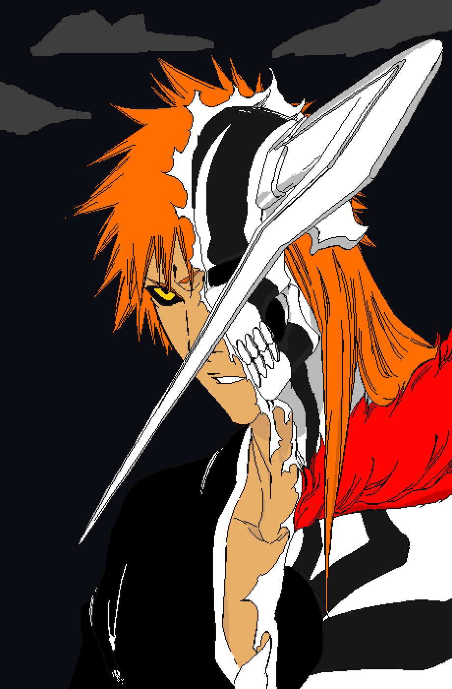 Pixilart - Bleach Ichigo Hallow by 771286