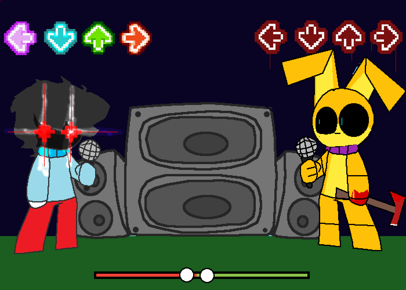 Pixilart - fnf collab base by syrus-loves-you