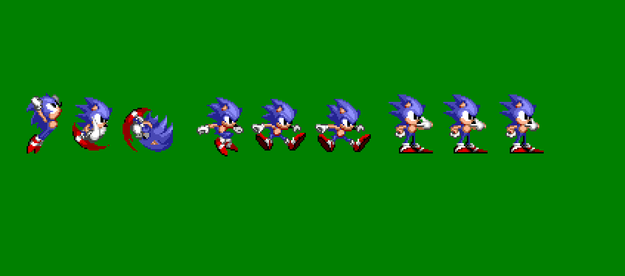 Pixilart - some custom sonic sprites by Kalviniscool