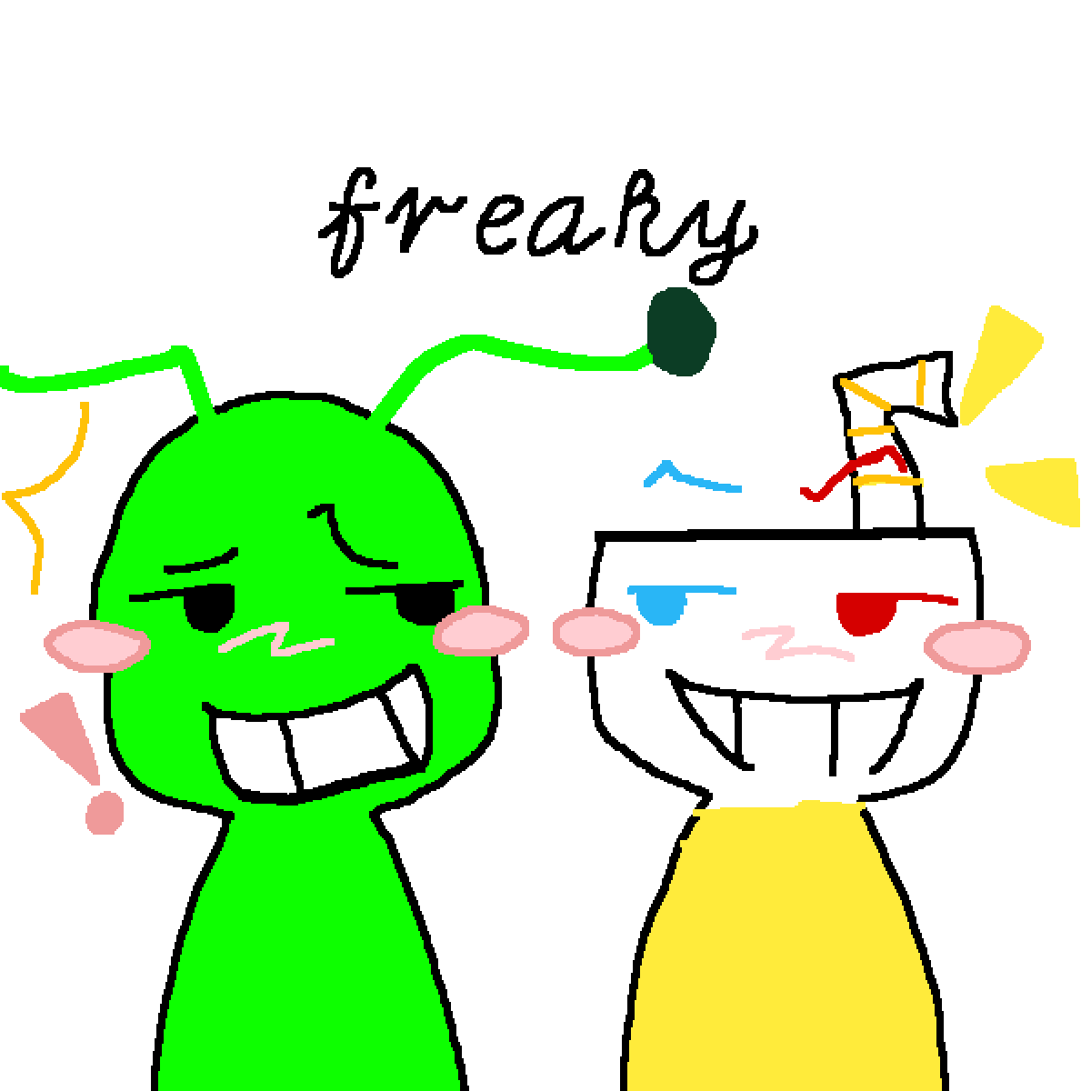 Pixilart - Freaky Base. by ILOVEYUJI