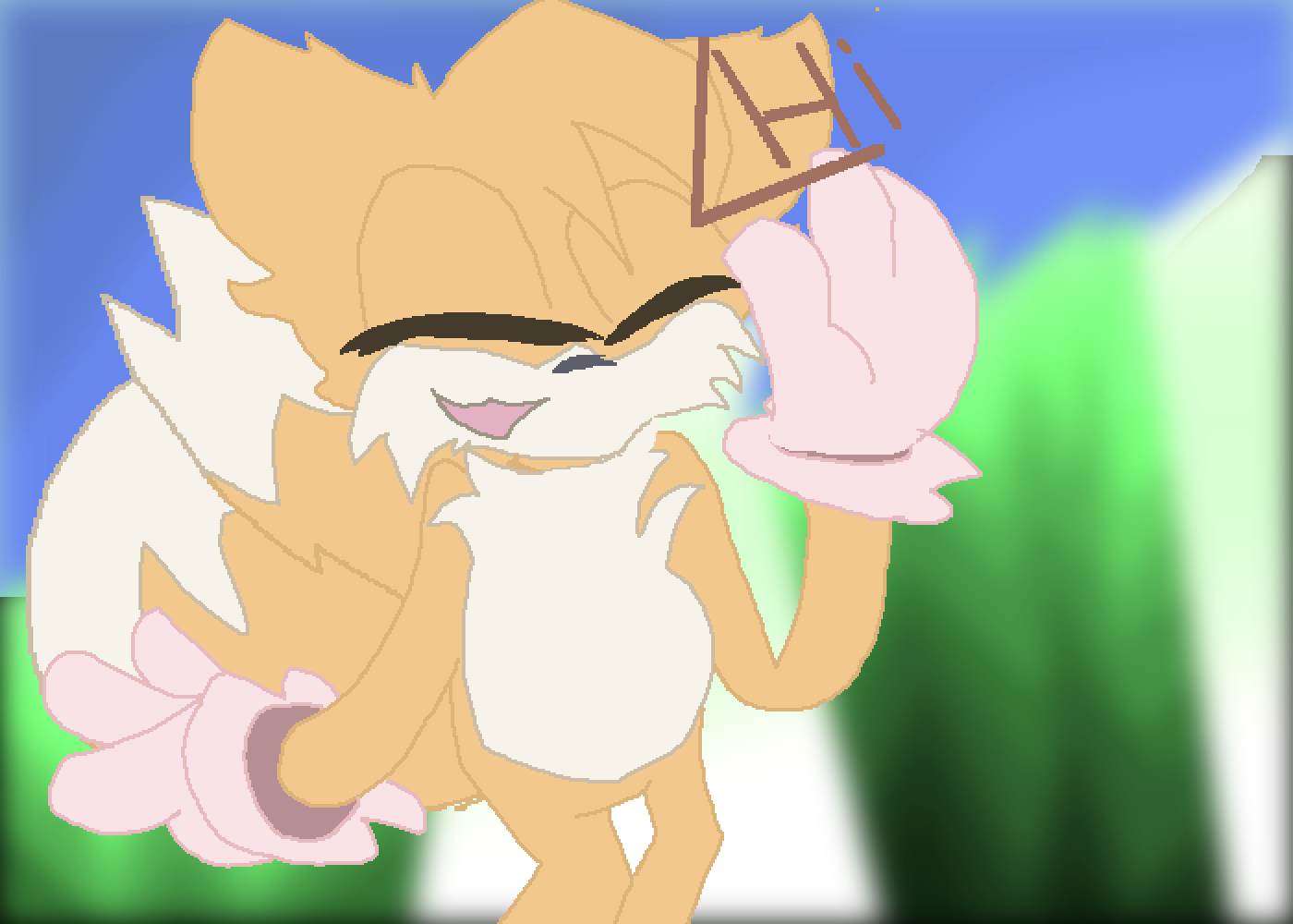 Pixilart - Tails saying Hi ^^ by F-N-F-Mod