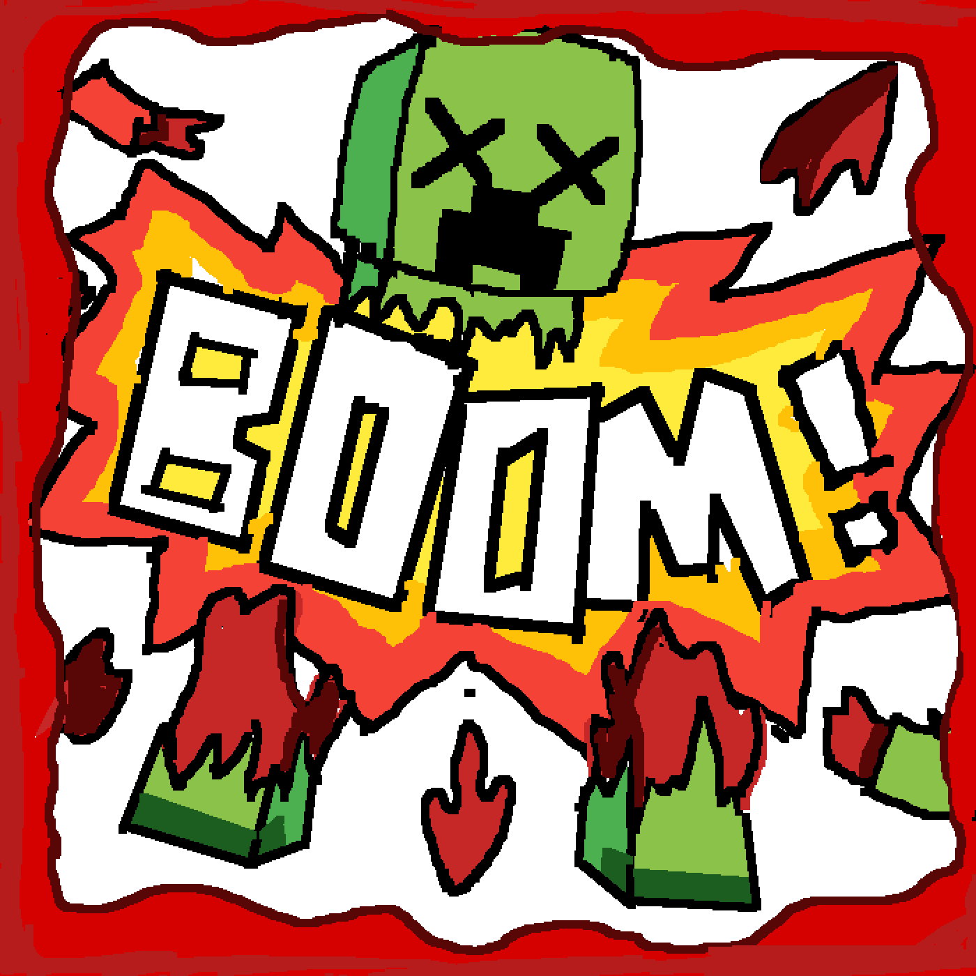 Pixilart - Creeper go boom boom by GingaBread